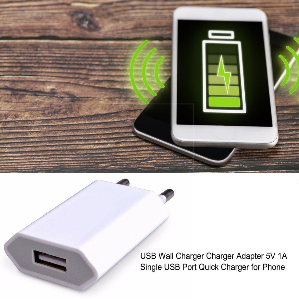 Buy USB Wall Charger Charger Adapter 5V 1A Single USB Port Quick ...
