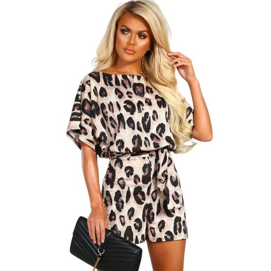 Cheap Lady Summer Romper Chic Tight Waist Above Knee Length Lady Romper ...
