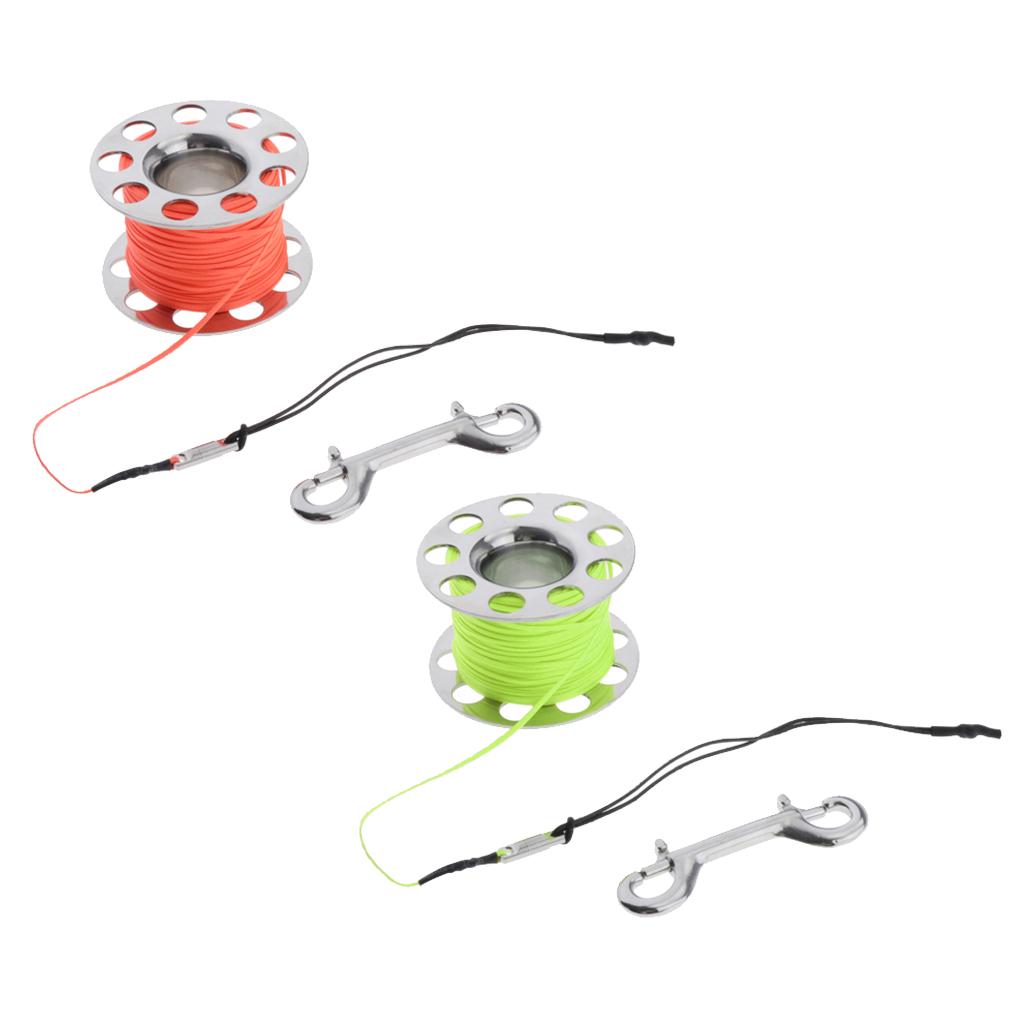 Buy Compact Scuba Diving Dive Finger Spool Reel 164ft Line with Snap ...