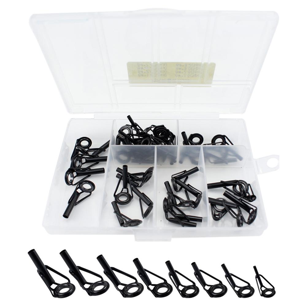 Satın alın 40pcs Fishing Rod Line Guides Eyes Tip Top Ring Circle Kit ...