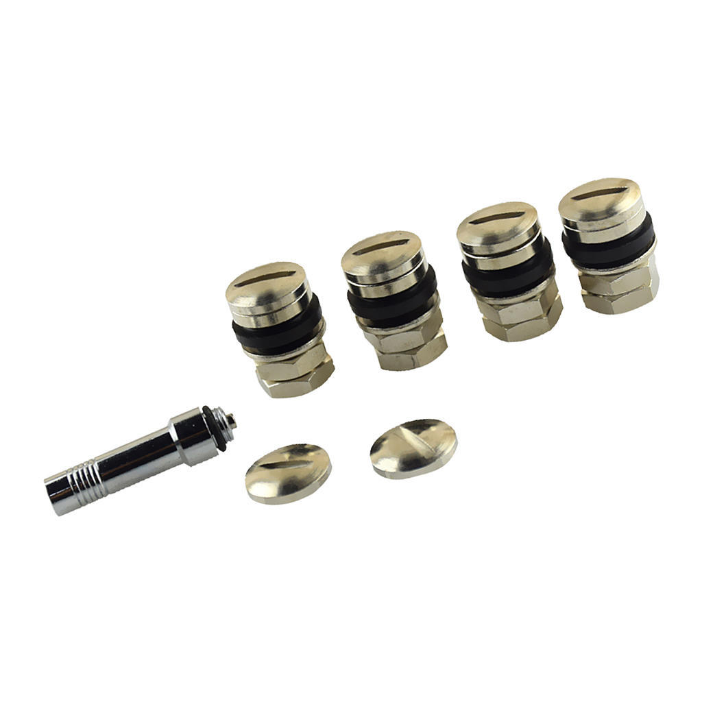 4 Piece Universal Flush Fit Car Tire Tyre Mount Hidden Valve Stems ...