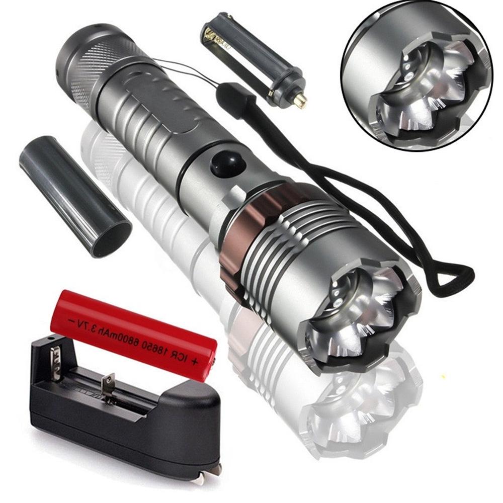 20000LM Tactical T6 LED 5Modes Zoomable Flashlight uygun fiyatlı satın ...