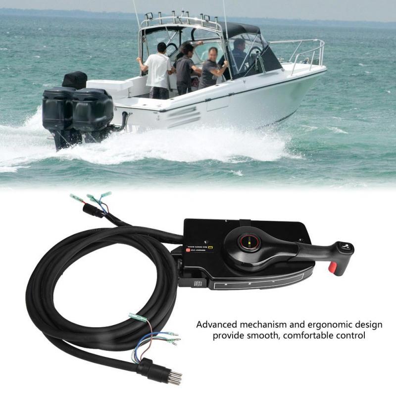 Buy Outboard Engine Side Mount Remote Control Box with 8 Pin for ...