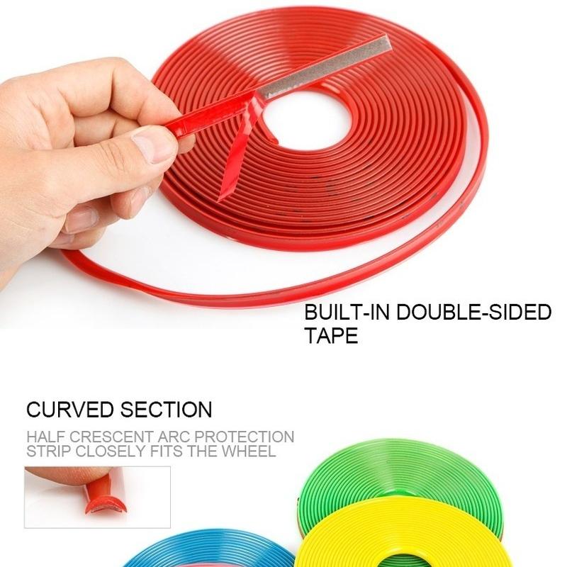 Cheap 8 Meter Car Rim Protector Wheel Trim Strip Auto Wheel Decorative ...