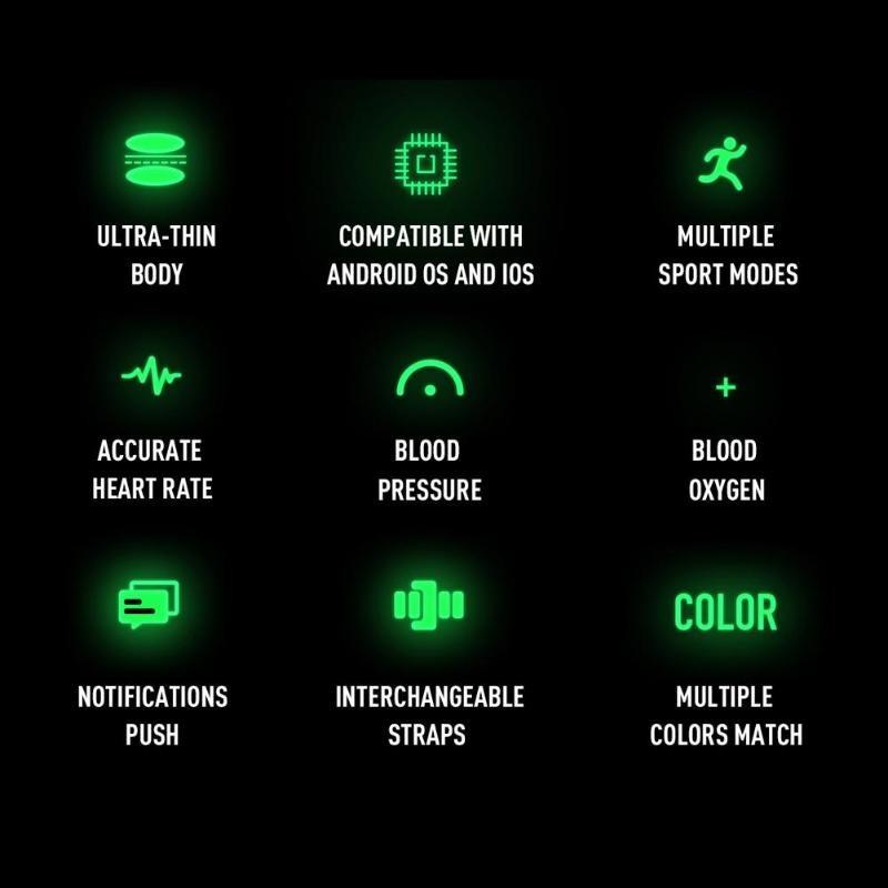Buy Sport Watch KW19 Smart Watch Heart Rate Blood Pressure Sleep ...