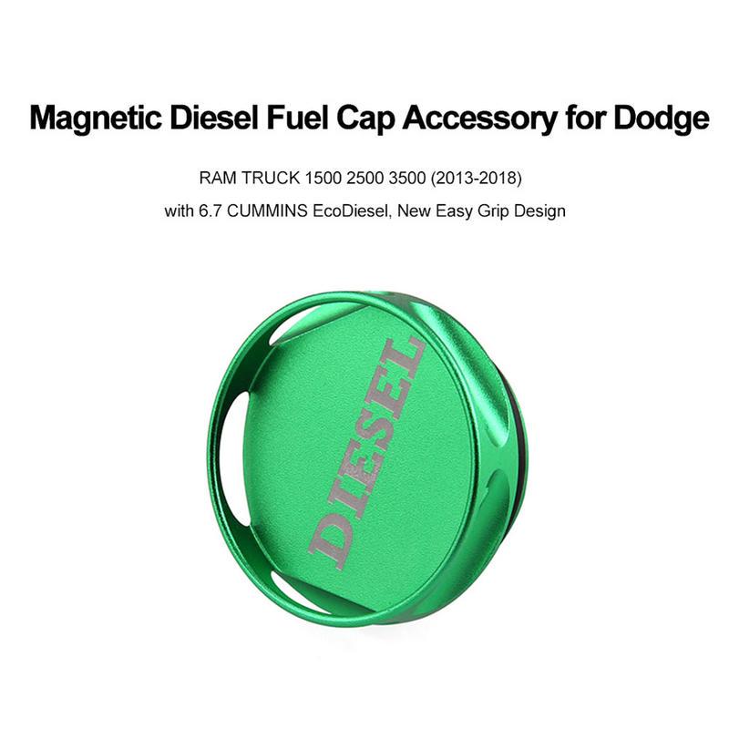 Buy 2013- Dodge Ram Aluminum Green Diesel Fuel Cap Lid Magnetic at ...