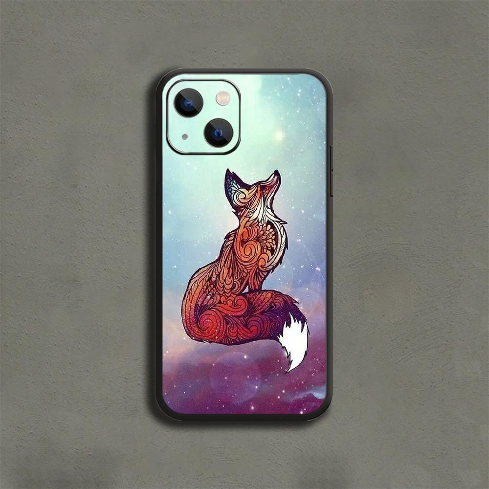 Buy Fox Art Cartoon Cell Phone Case Cover For IPhone Samsung Galaxy ...