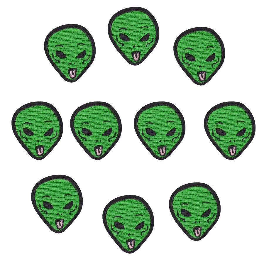 Buy 10PCS Funny Alien Punk Patches for Clothes Jacket Iron On Transfer ...