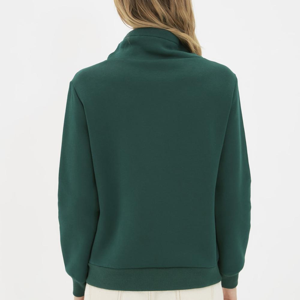 Buy Emerald Green Thick Fleece Knitted Sweatshirt at affordable prices ...