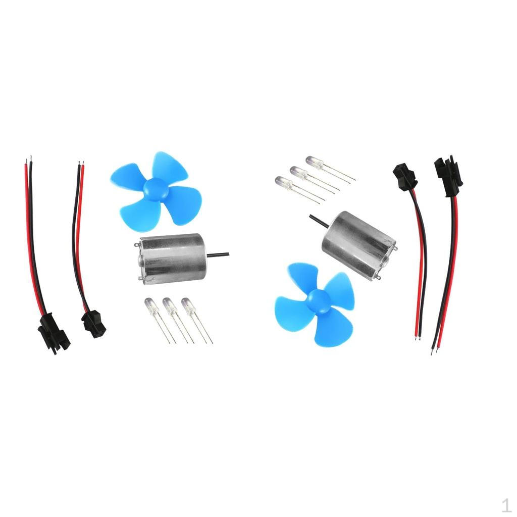 Buy 2x Mini Wind Generator Turbine Model Set Kits Teaching Assemble ...