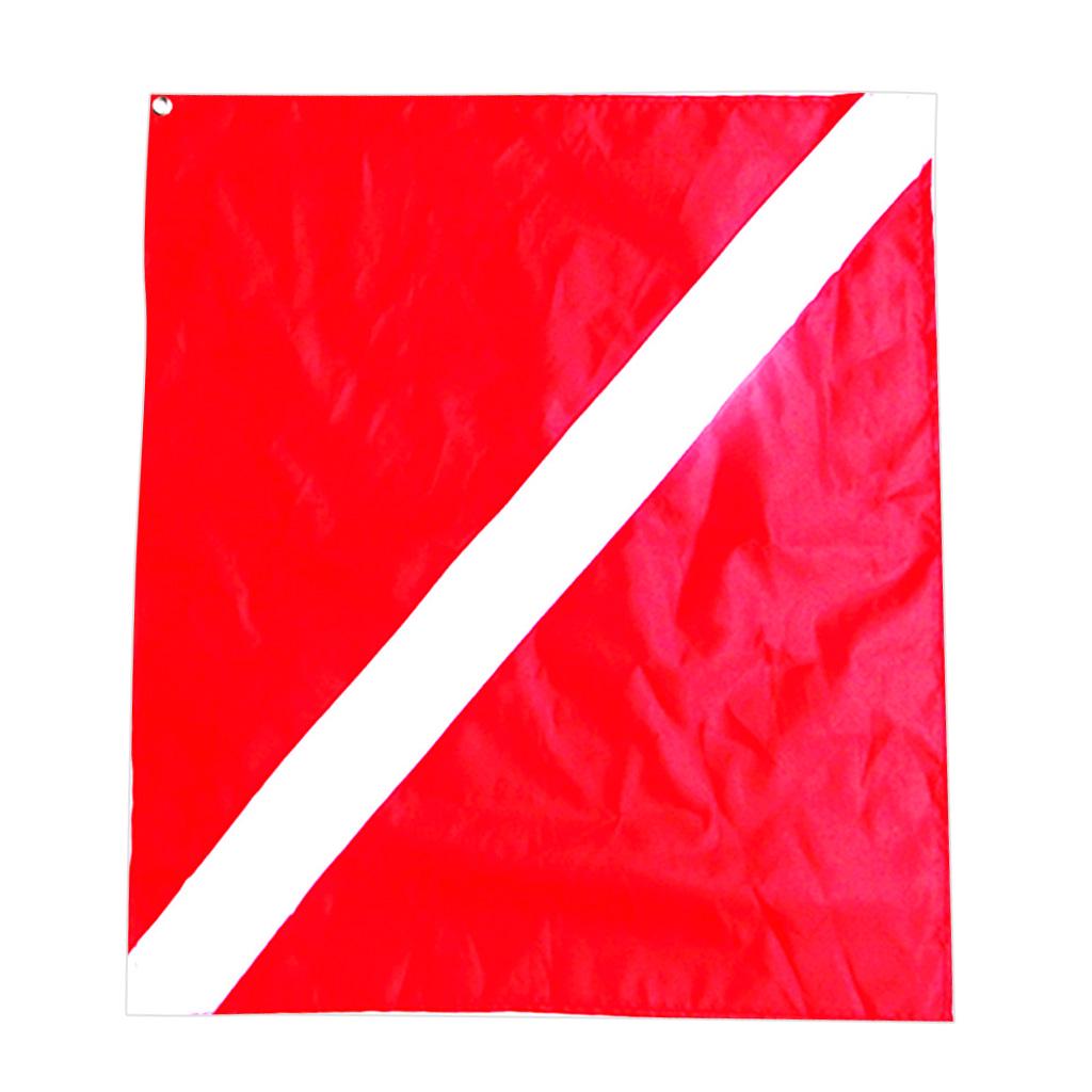 Buy Nylon Diver-Down Boat Flag, Red & White Scuba Dive Flag Marker ...