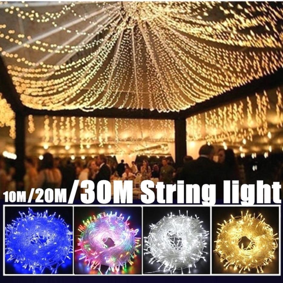 Christmas Fairy Light Outdoor Waterproof 10M 100 LEDS Fairy LED String ...