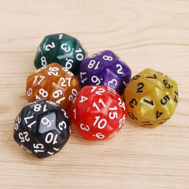6pcs/Set Acrylic Polyhedral Dice For TRPG Board Game Dungeons And ...