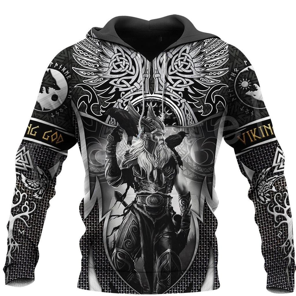 Buy Viking Hooded Sweatshirts Men's Hoodie 3D Printed Pullover ...