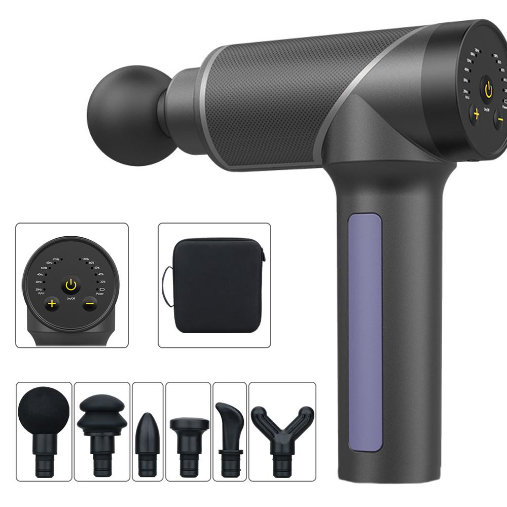 Masaj Gun Derin Kas vücut Gevşeme Fascial Gun LCD Fitness Ekipmanları ...
