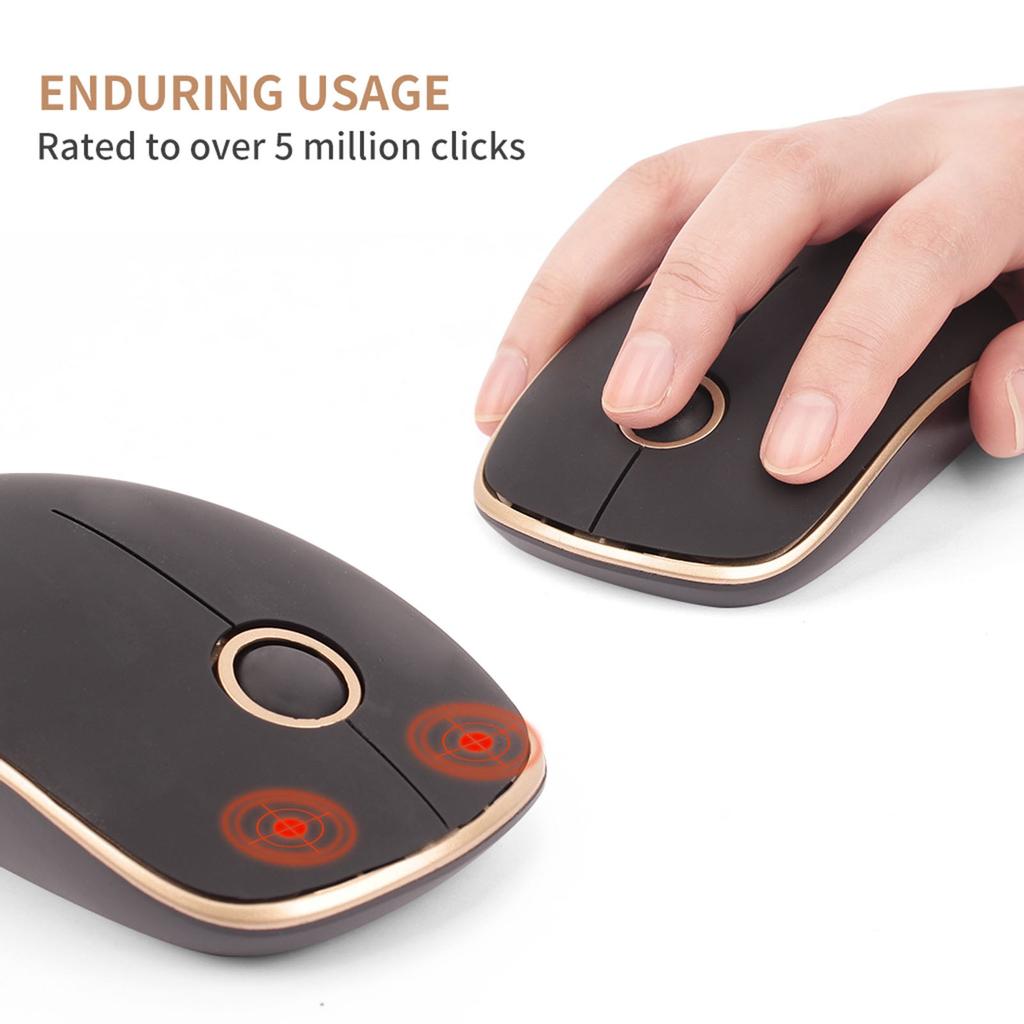 2.4G Slim have no noise Wireless Mouse with Nano Receiver USB uygun ...