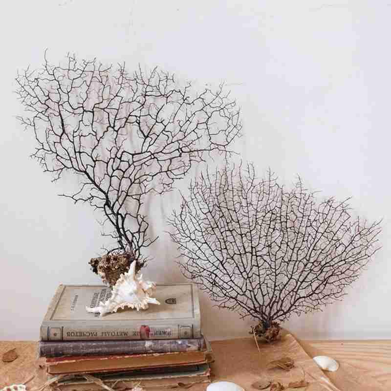 Natural Conch Shell Simulation Sea Willow Sea Iron Tree Coral Branch Craftshousehold Christmas ...