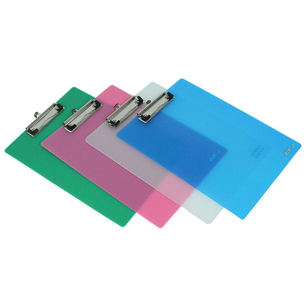 1pc Clipboard Plate Translucent Block Clip For Paper A5 Office Storage ...