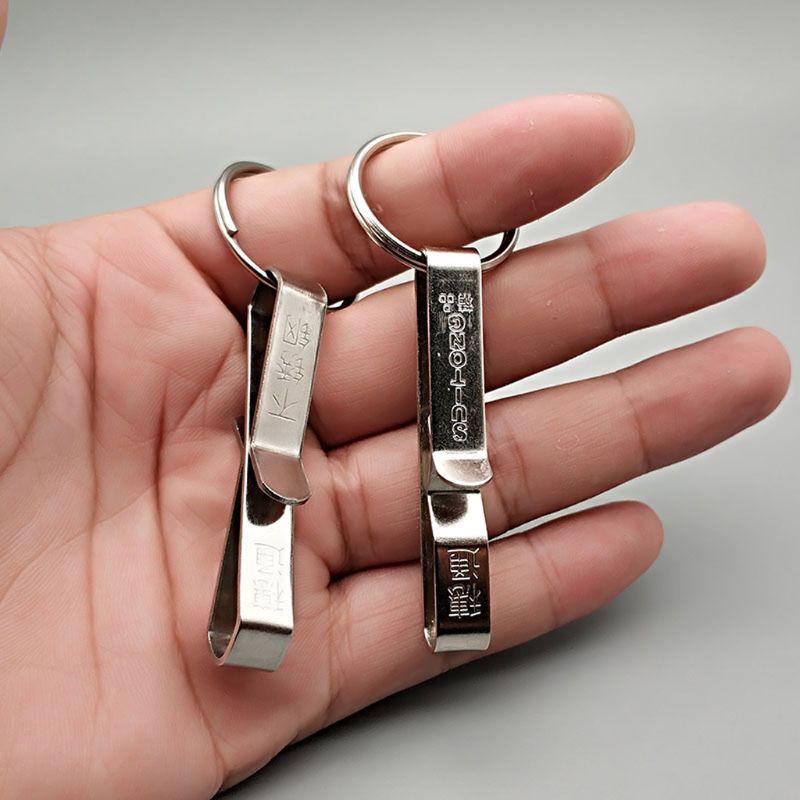 Buy 6Pcs Key Holder Belt Clip Key Accessory with Split Ring Stainless ...