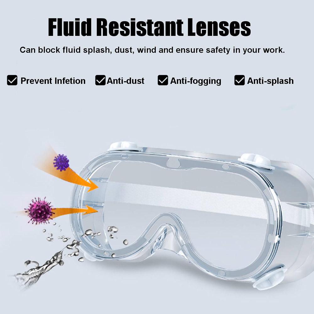 Buy 10pcs Protective Safety Glasses Work Anti Dust Eye Anti-Fog Saliva ...