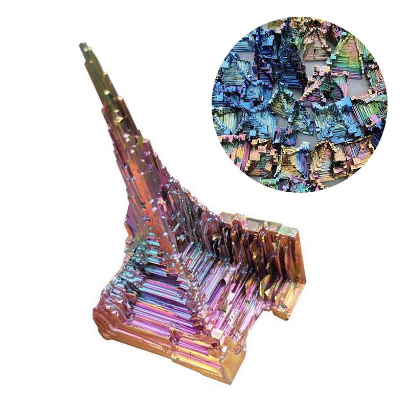 Buy Pdtoweb 20G Quartz Crystal Rainbow Titanium Bismuth Ore Specimen ...