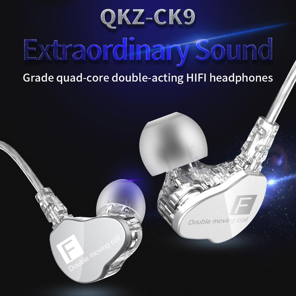 Buy Bass Heavy In-Ear Wired QKZ CK9 3.5mm Earphones Sports HiFi ...