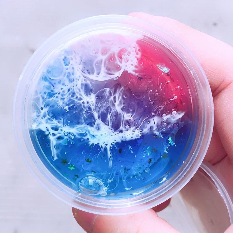 Buy Starry Sky DIY Cute Kids Nontoxic Squishy Crystal Slime Star Fairy ...