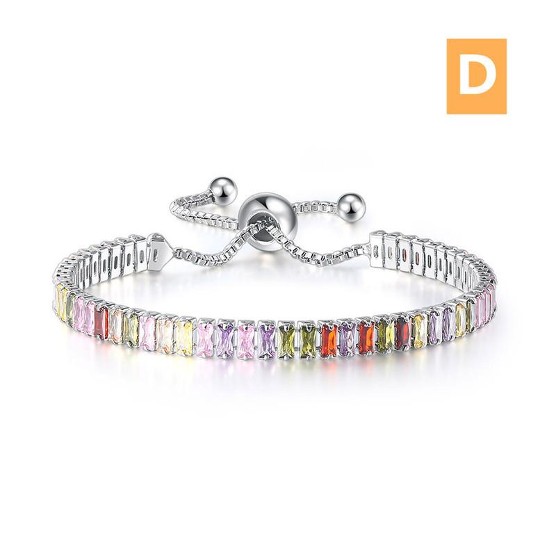 Cheap Charming Multicolor Rainbow Bracelet Women Rose Gold Color ...