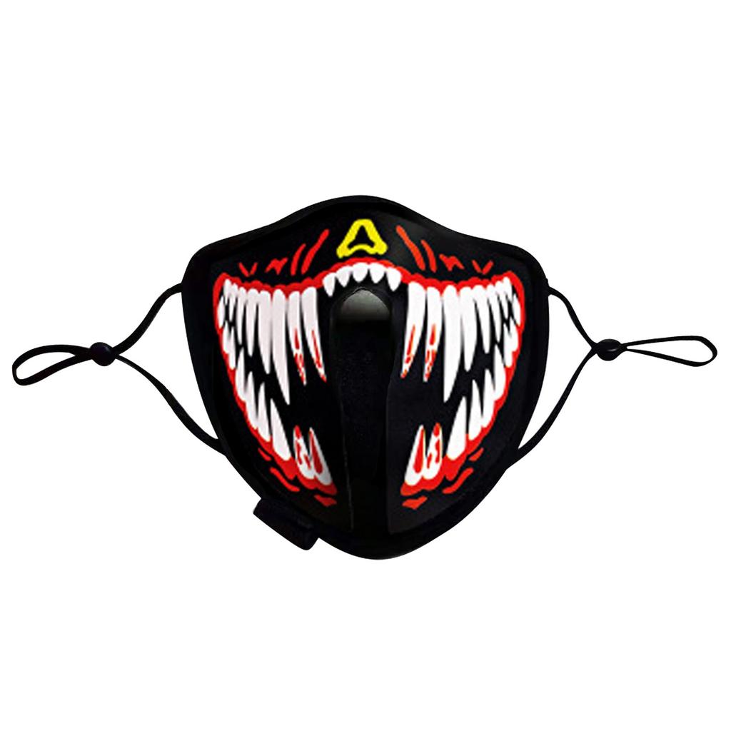 Buy (H092)LED Luminous Flashing Face Mask Cover Light Up Voice Control ...