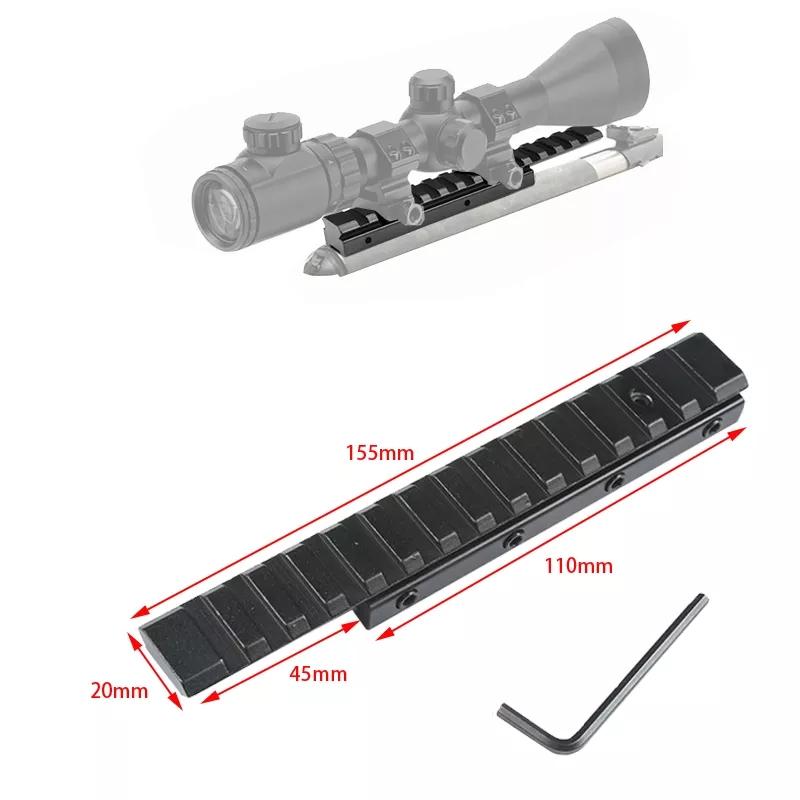 Buy 22 Dovetail 11mm To 20mm Weaver Picatinny Rail Mount Adapter ...