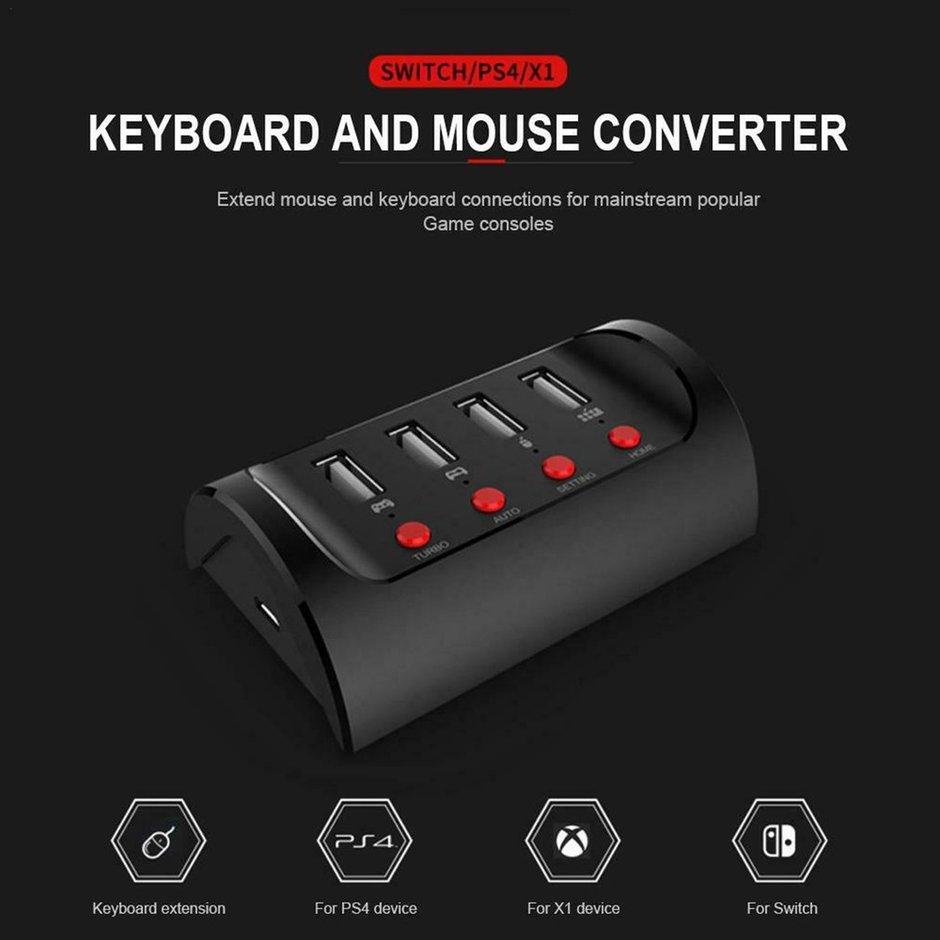 Mint City PG-9133 Mouse and Keyboard Extension HUB for Switch/PS4 ...