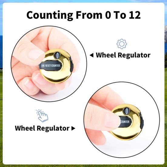 Купить Счетчик ударов в гольфе Портативный мини-счетчик ударов с ...