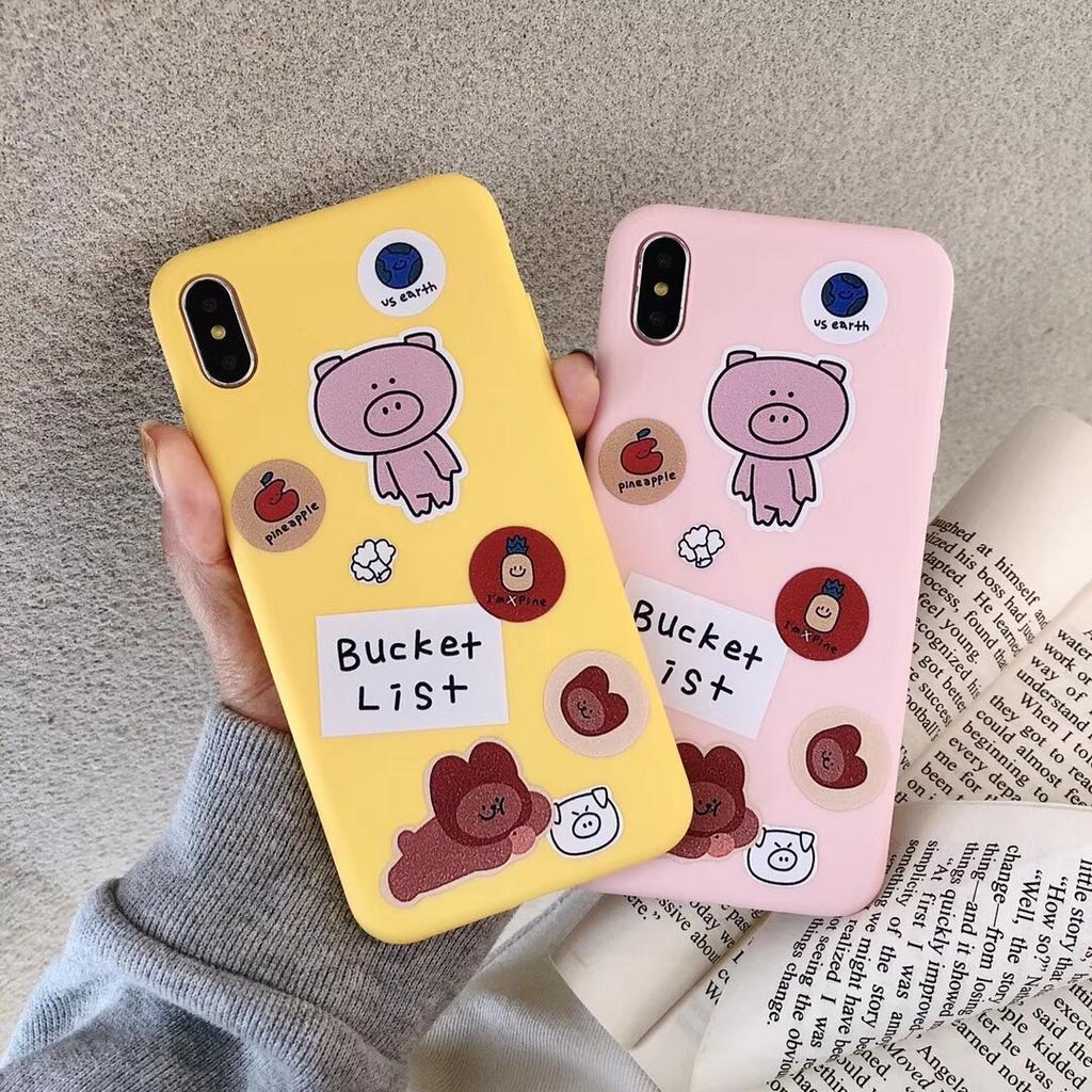 Ultra Slim Matte Pig Phone Cases for iPhone XS MAX XR X 7 8 Soft ...