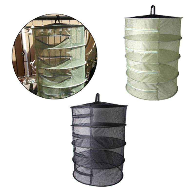 Buy Foldable 4 Layer Mesh Dry Net Hanging Herbal Sprout Plant Drying ...