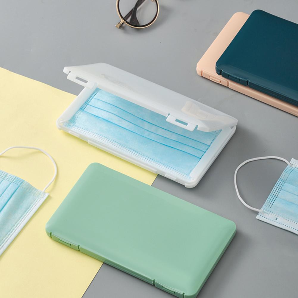 Buy Portable Mask Cover Face Mask Dustproof Storage Case Box Travel ...