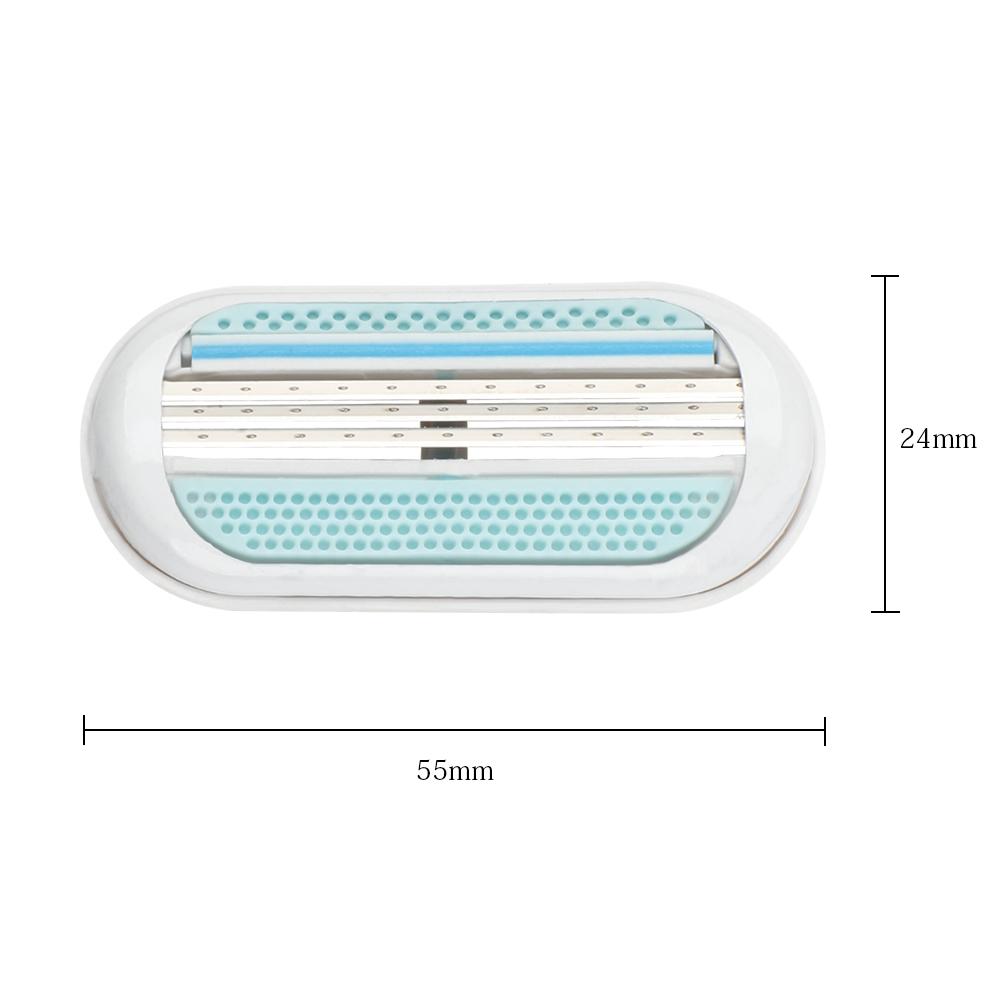 Buy Manual Safety Razor Women Female Shaver 3-Blades Shaving Hair ...