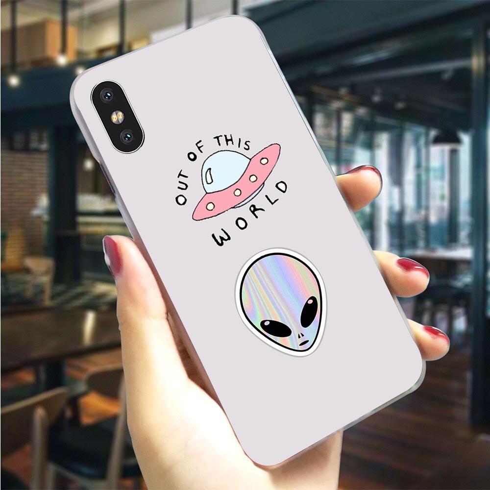 Buy Funny Alien Drawings Plastic Hard Phone Case for Huawei Honor Note ...