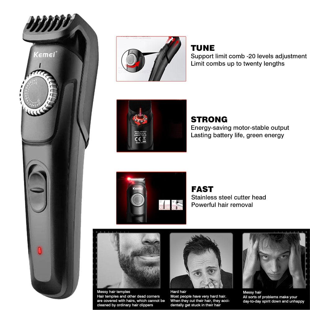 Buy Hair Clipper Professional Cordless Electric Beard Trimmer ...