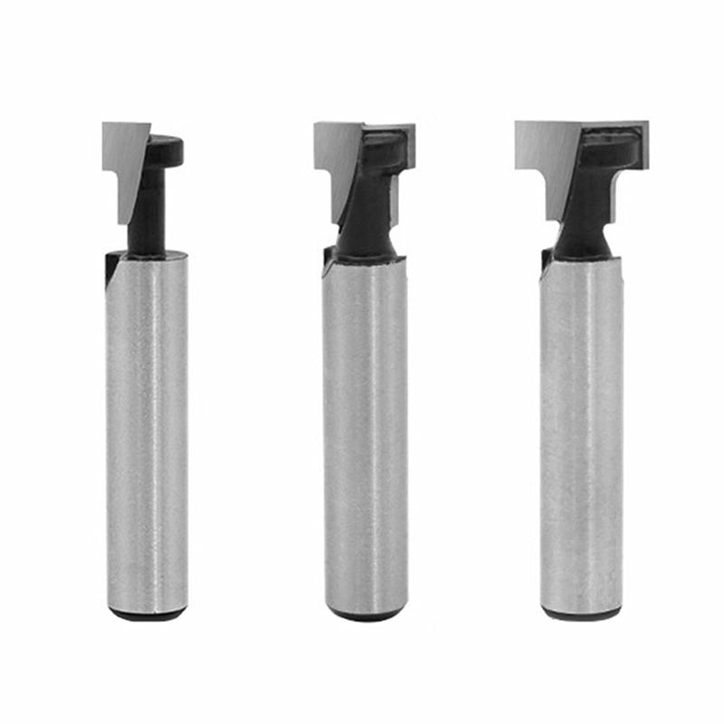 Buy Wood Hex Bolt 3 PCS 8mm Shank T-Slot Keyhole Cutter Wood Router Bit ...