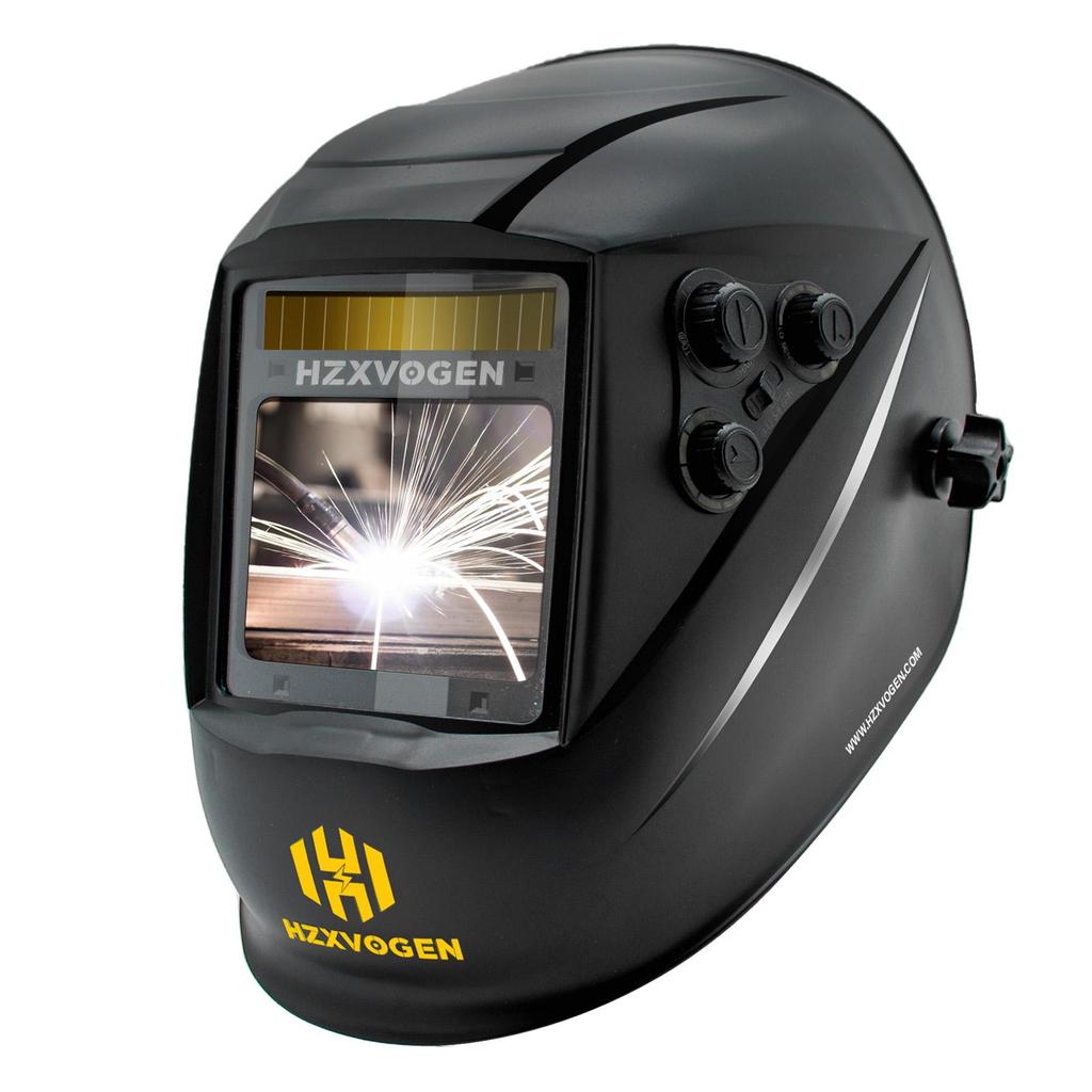 Buy Auto Darkening Welding Helmet HZXVOGEN 3.94”×3.82” Large Viewing ...