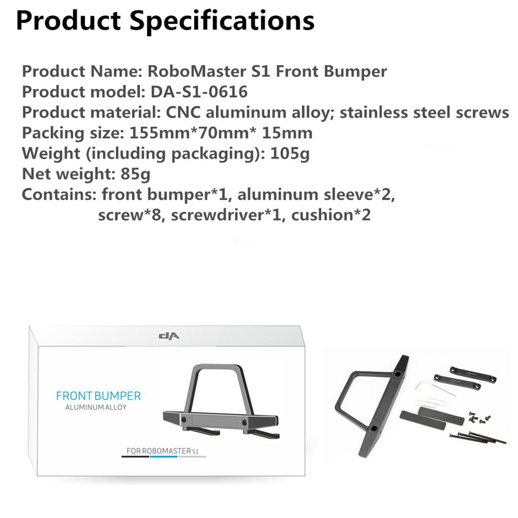 Buy RC Rock Crawler Front Bumper Protector for DJI RoboMaster S1 Parts ...