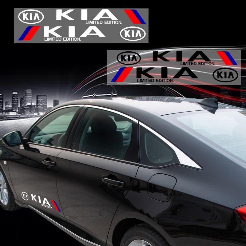 Buy 2 Pcs Car Door Stickers Side Sticker Car Body Stripe Sticker for ...