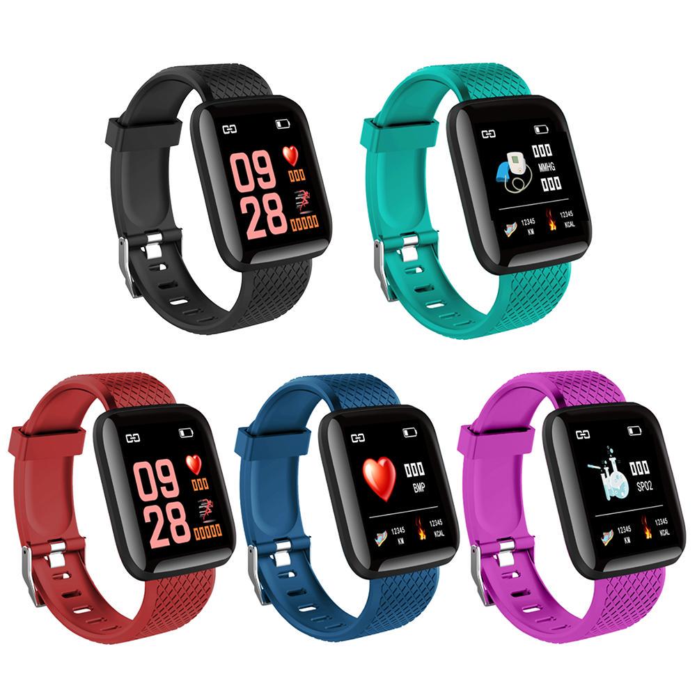 Buy 116 Plus 1.3 Inch TFT Screen Smart Bracelet Fitness Tracker USB ...