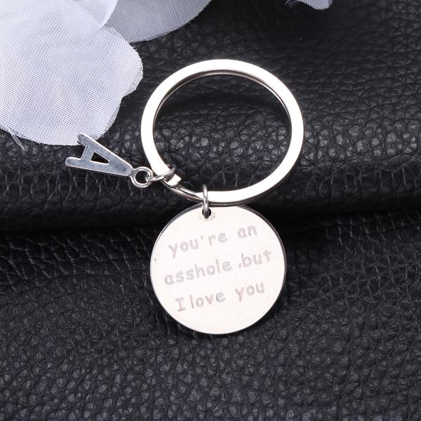 Universal Letters Key Chain Metal Alphabet Keychain Bag Pendant Charm ...