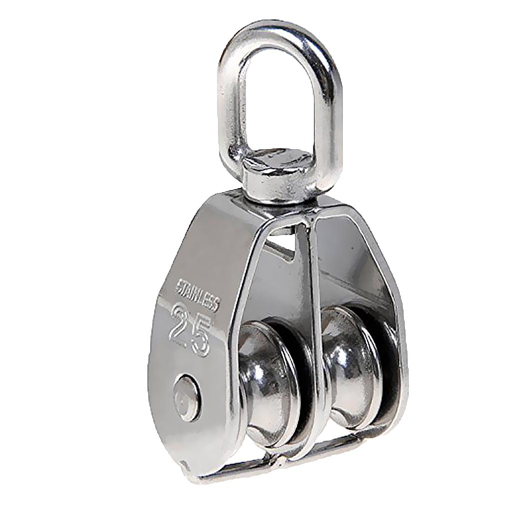 Swivel Double Pulley Sheave Rigging Lift Rope Hanging Lifting Wheel M15 ...