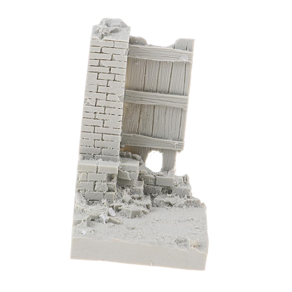 Buy 1/35 Miniature Sand Table Scene Building Prop Battlefield Ruin Wall ...