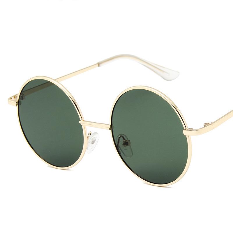 Buy fashion Round shape sunglasses metal frame men women unisex ...