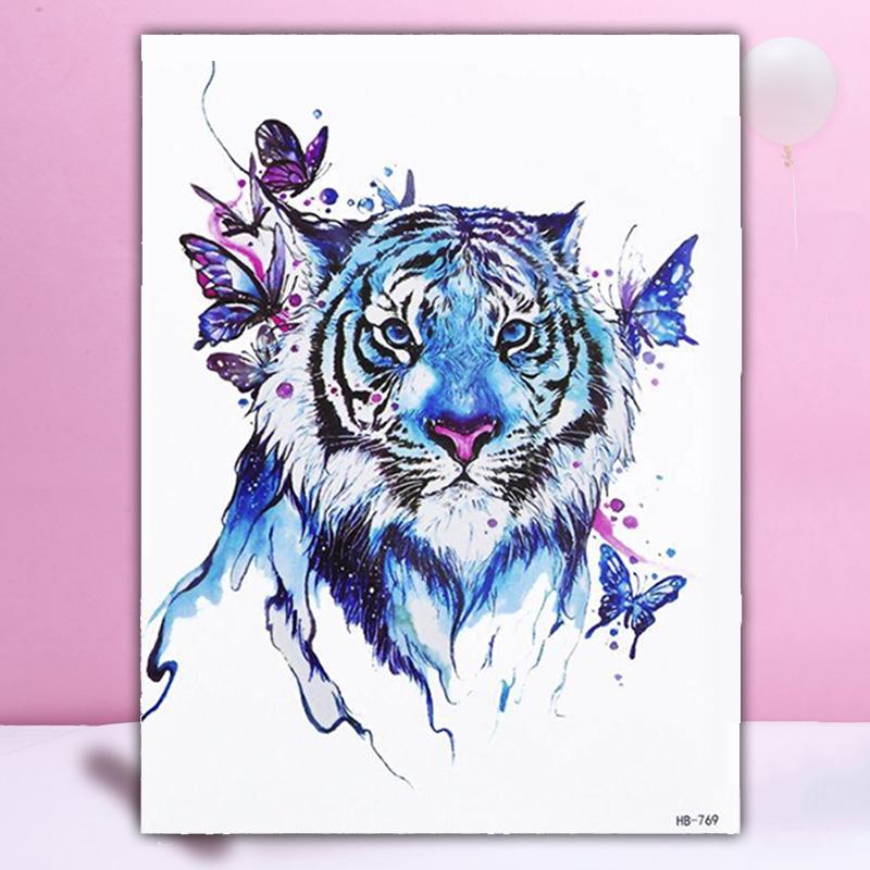 Buy Water Transfer Temporary Tattoo DIY Waterproof Animal Painted ...