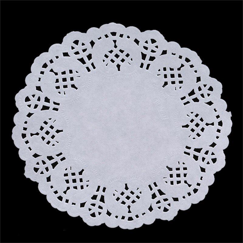 Buy Round Hollow Paper Lace Doyleys Doilies Wedding Party Cake Catering ...