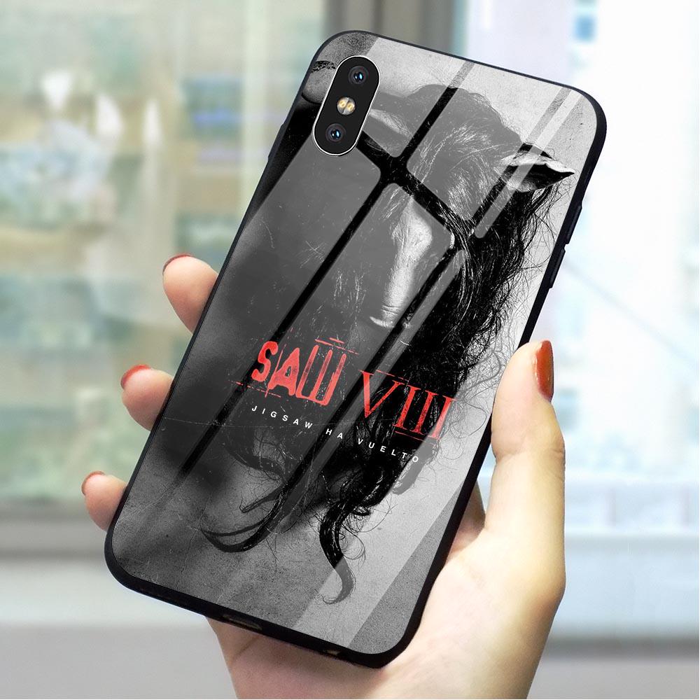 Jigsaw Saw Horror Glass Phone Case for Samsung S8 Plus Note 8 9 10 S7 ...